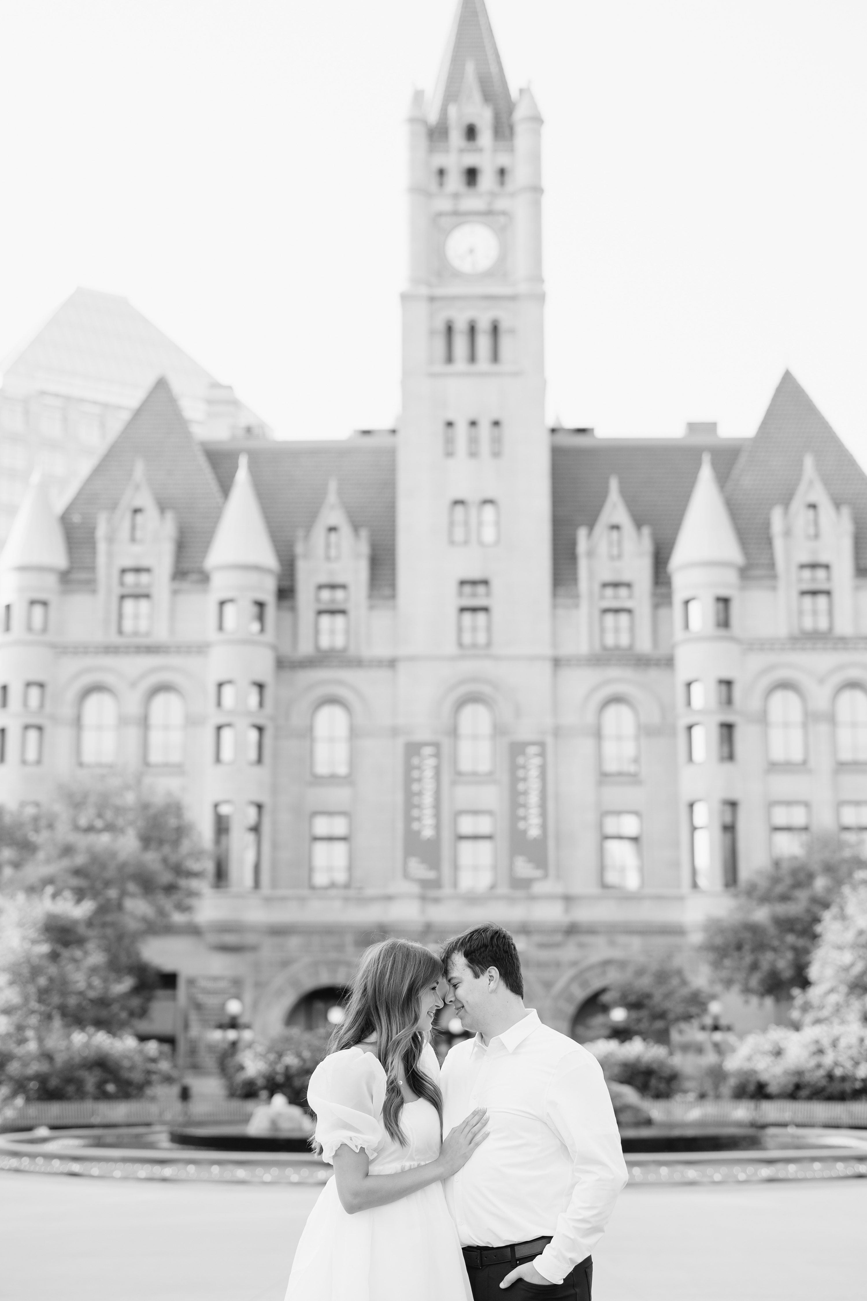 Downtown Engagement Photos | Rachel Graff Photography