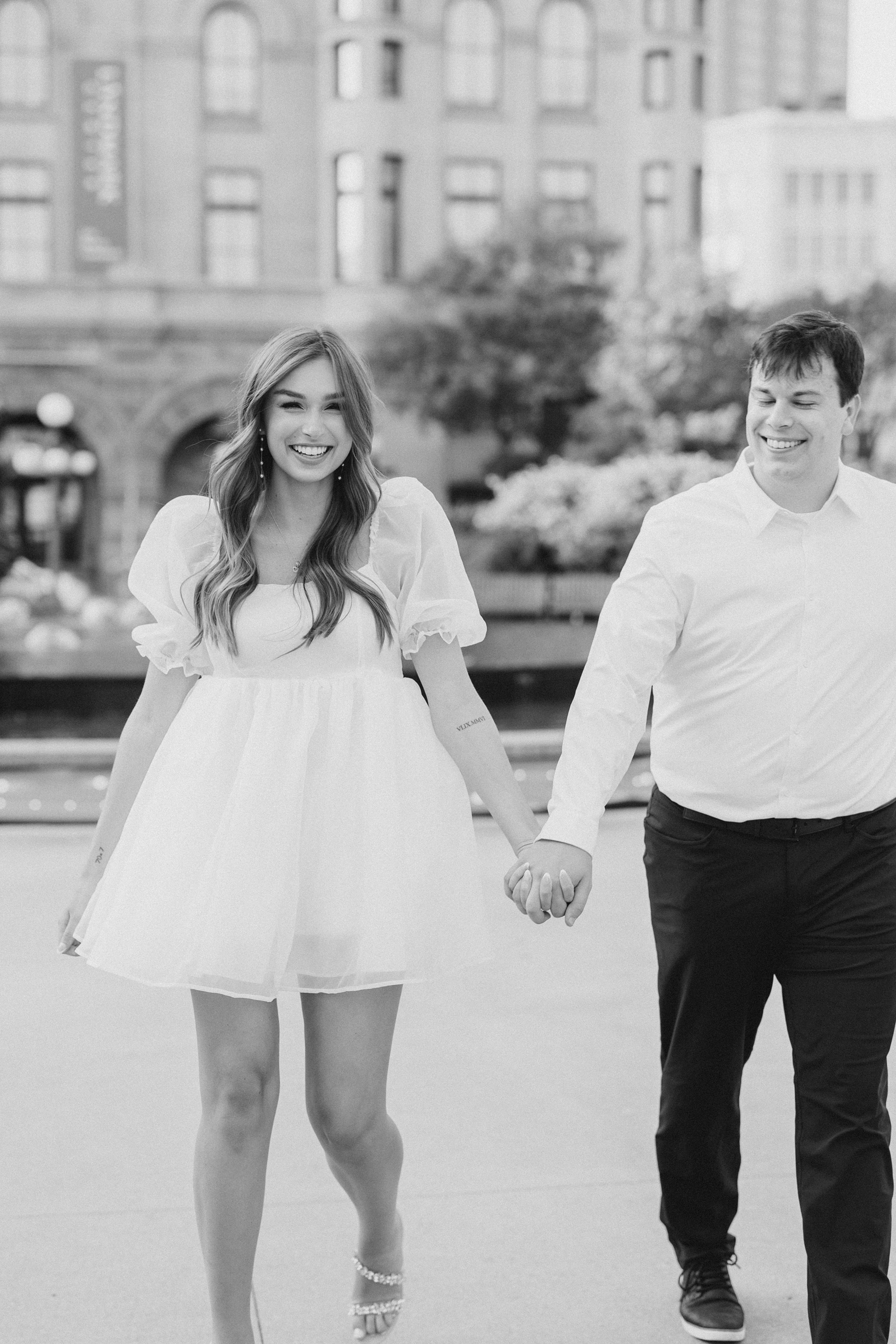 Downtown Engagement Photos | Rachel Graff Photography