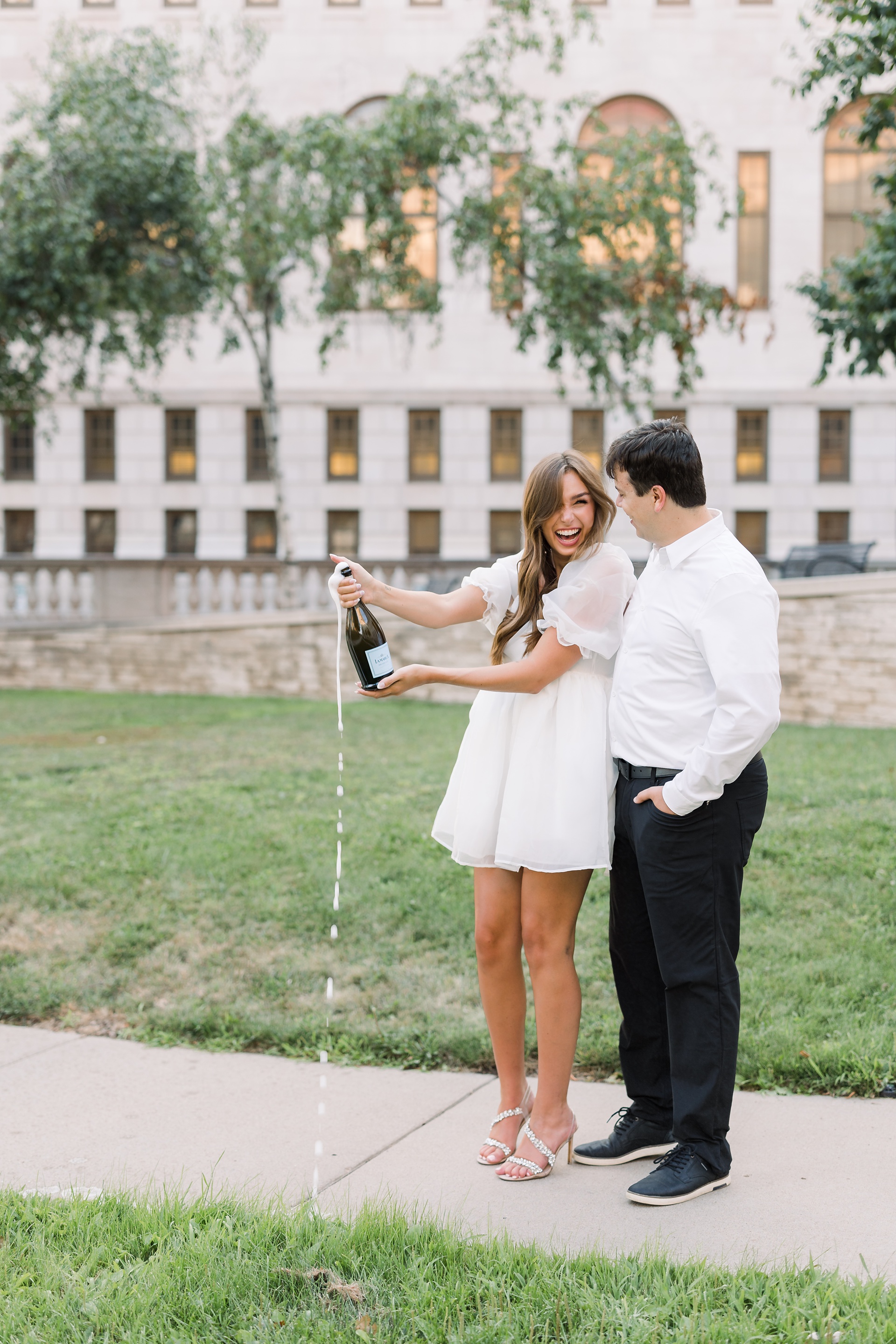 Downtown Engagement Photos | Rachel Graff Photography