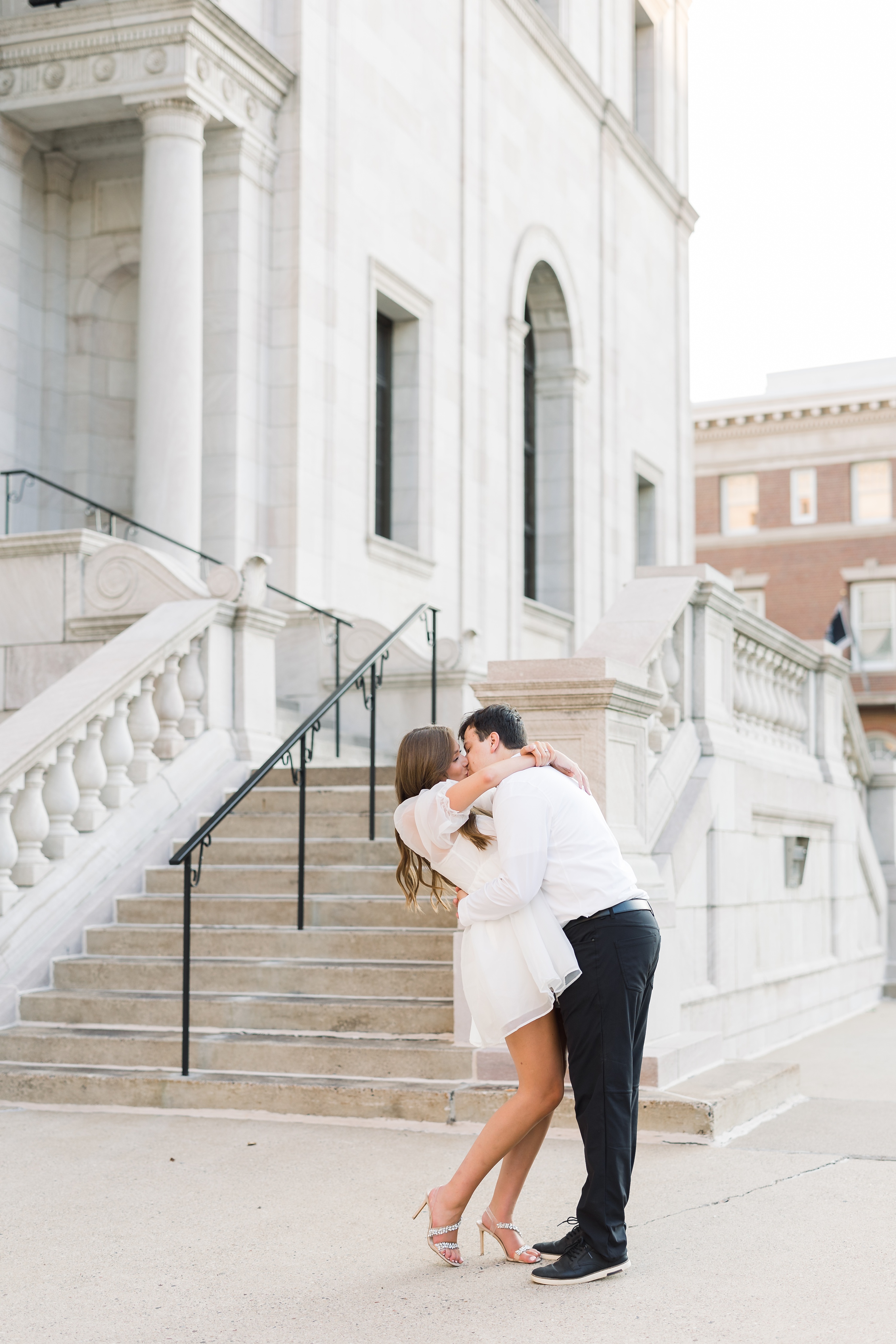 Downtown Engagement Photos | Rachel Graff Photography