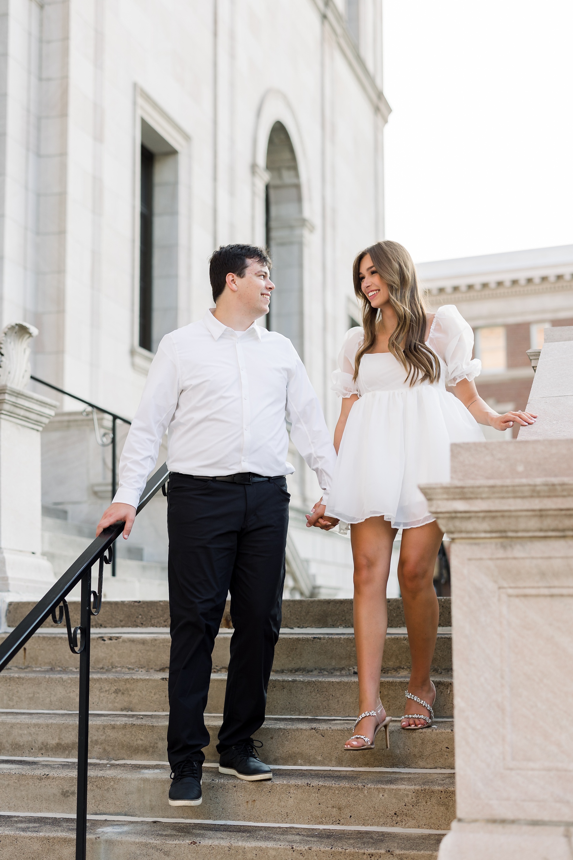 Downtown Engagement Photos | Rachel Graff Photography