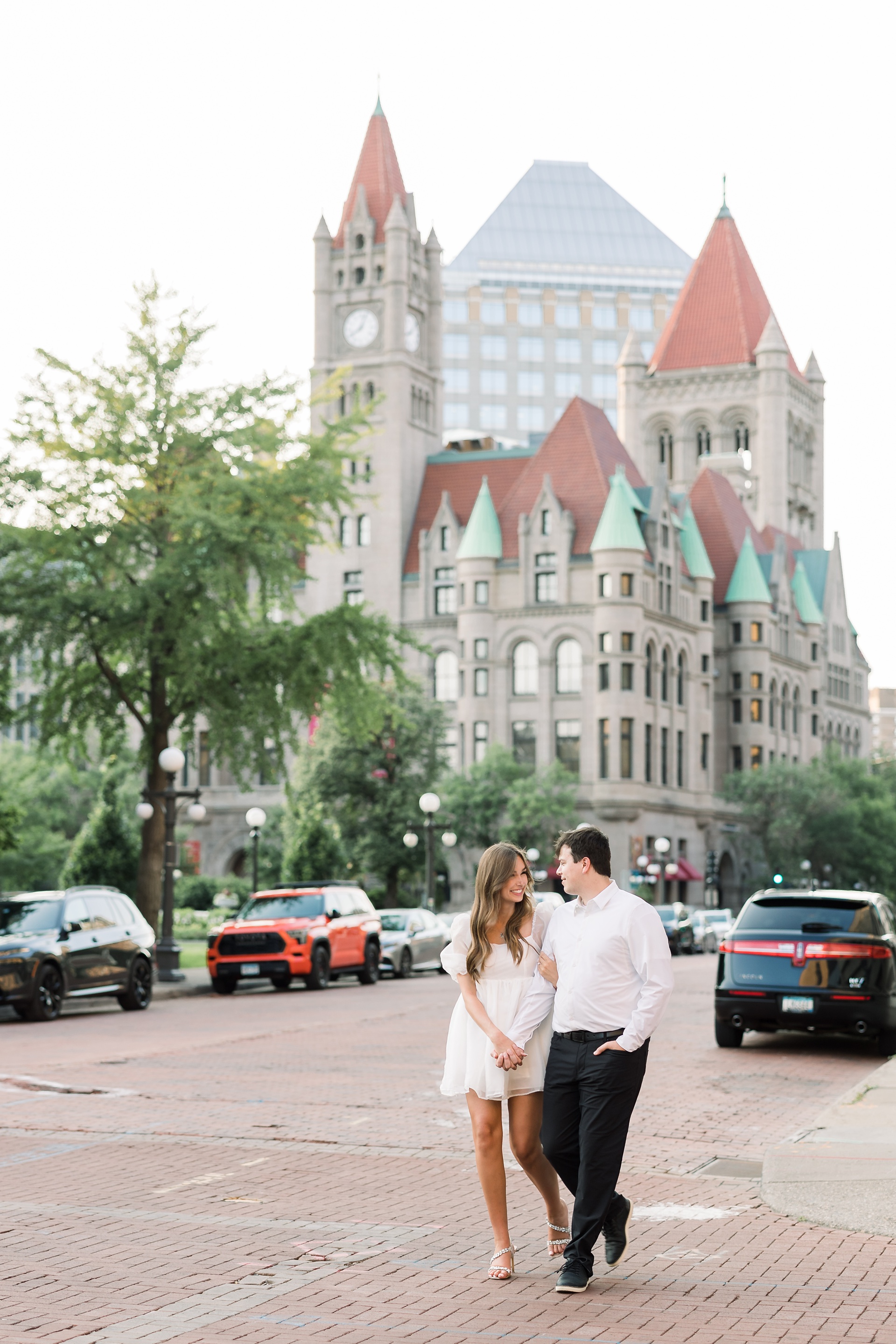 Downtown Engagement Photos | Rachel Graff Photography