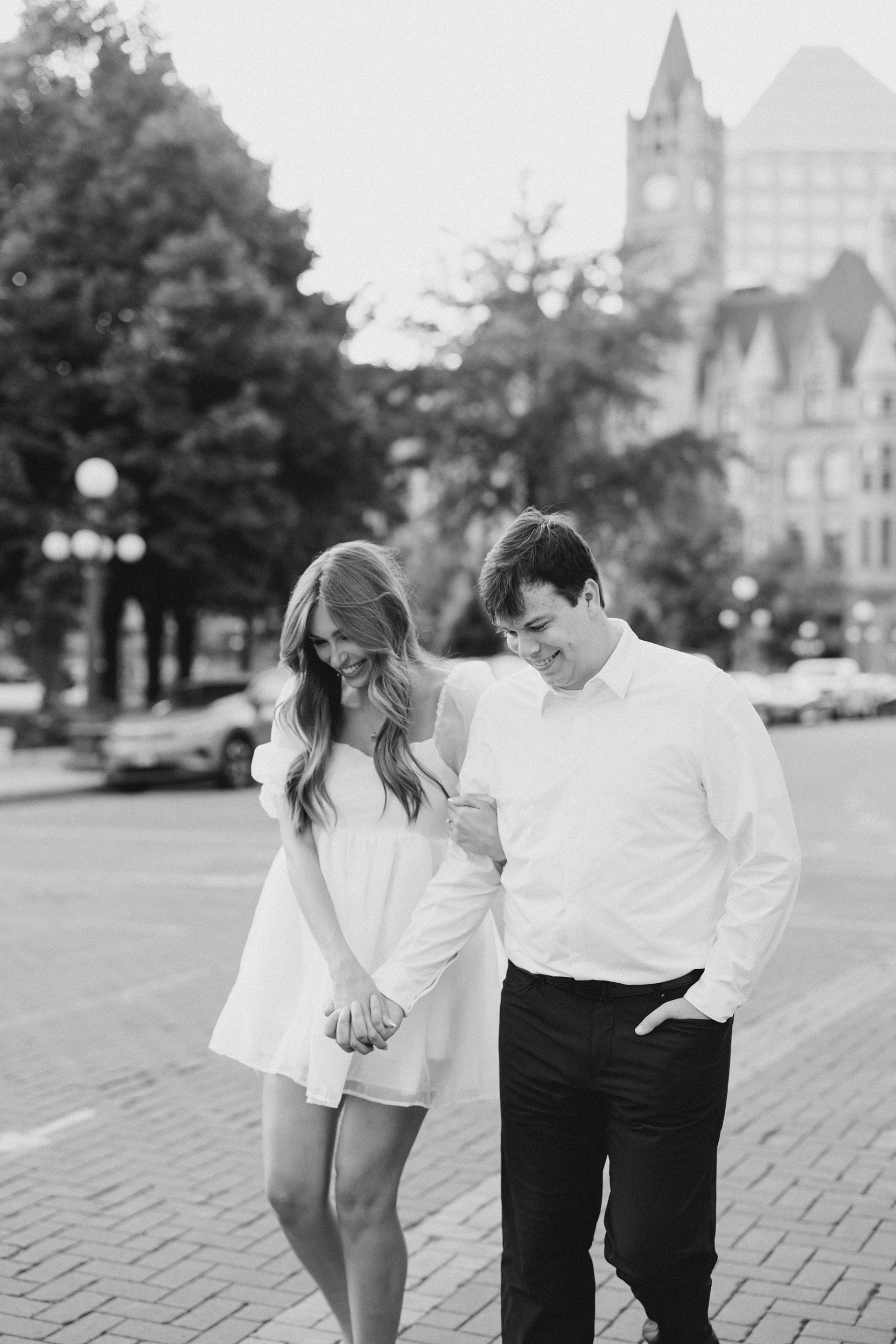 Downtown Engagement Photos | Rachel Graff Photography