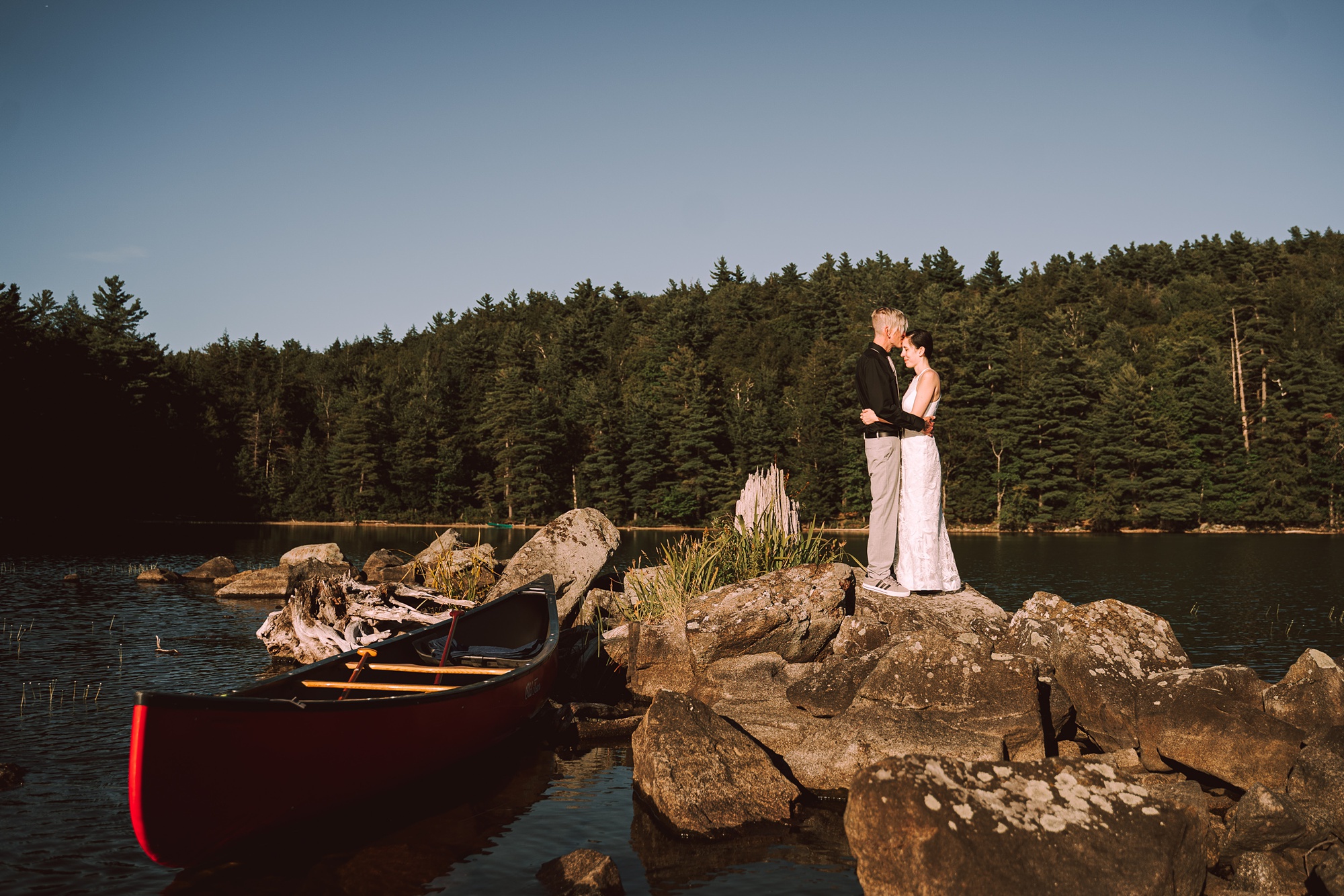 Ethan + Ashley- ADK Island Elopement - Forever Wild Vows