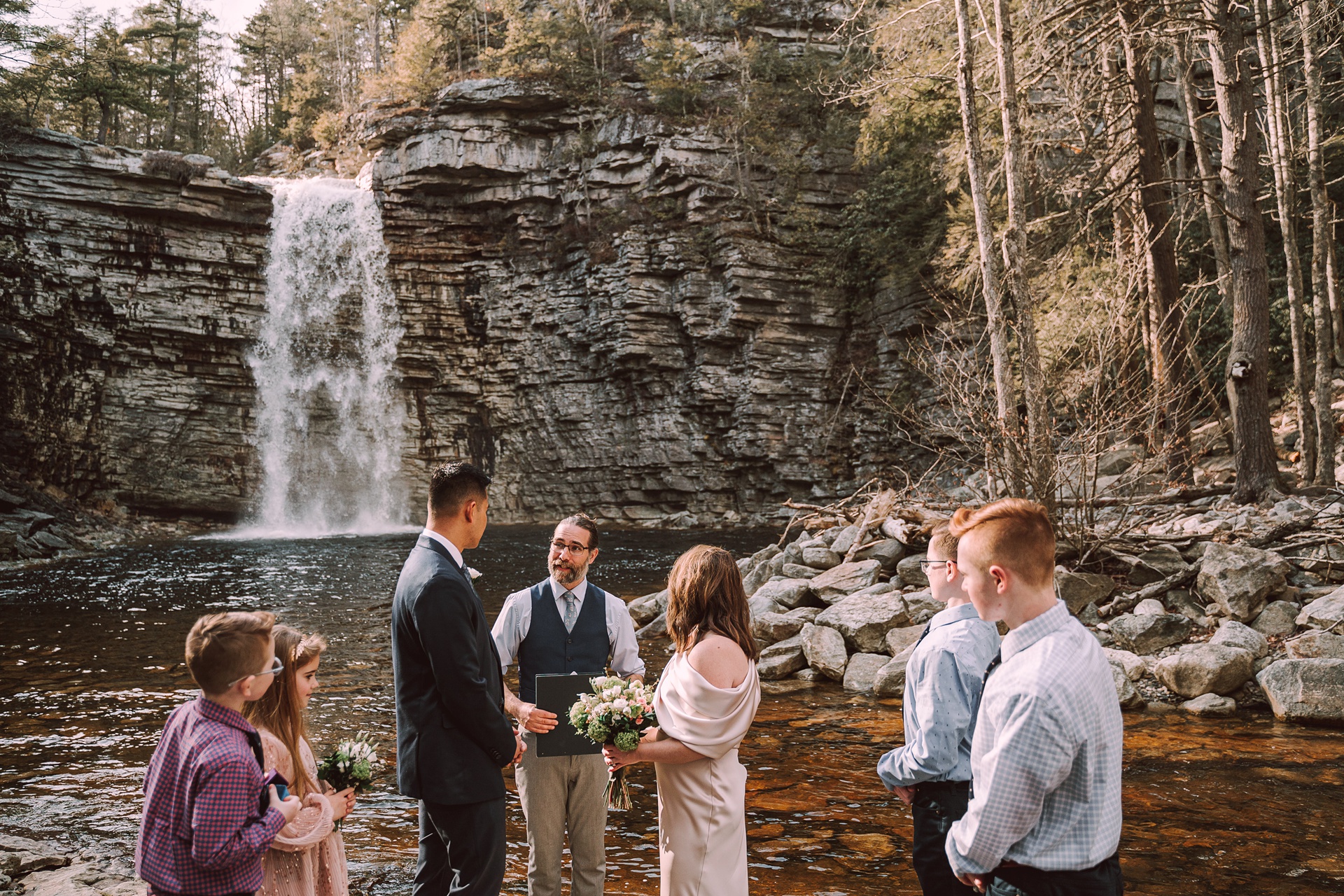 Danielle + Carlo // Waterfall Elopement - Forever Wild Vows