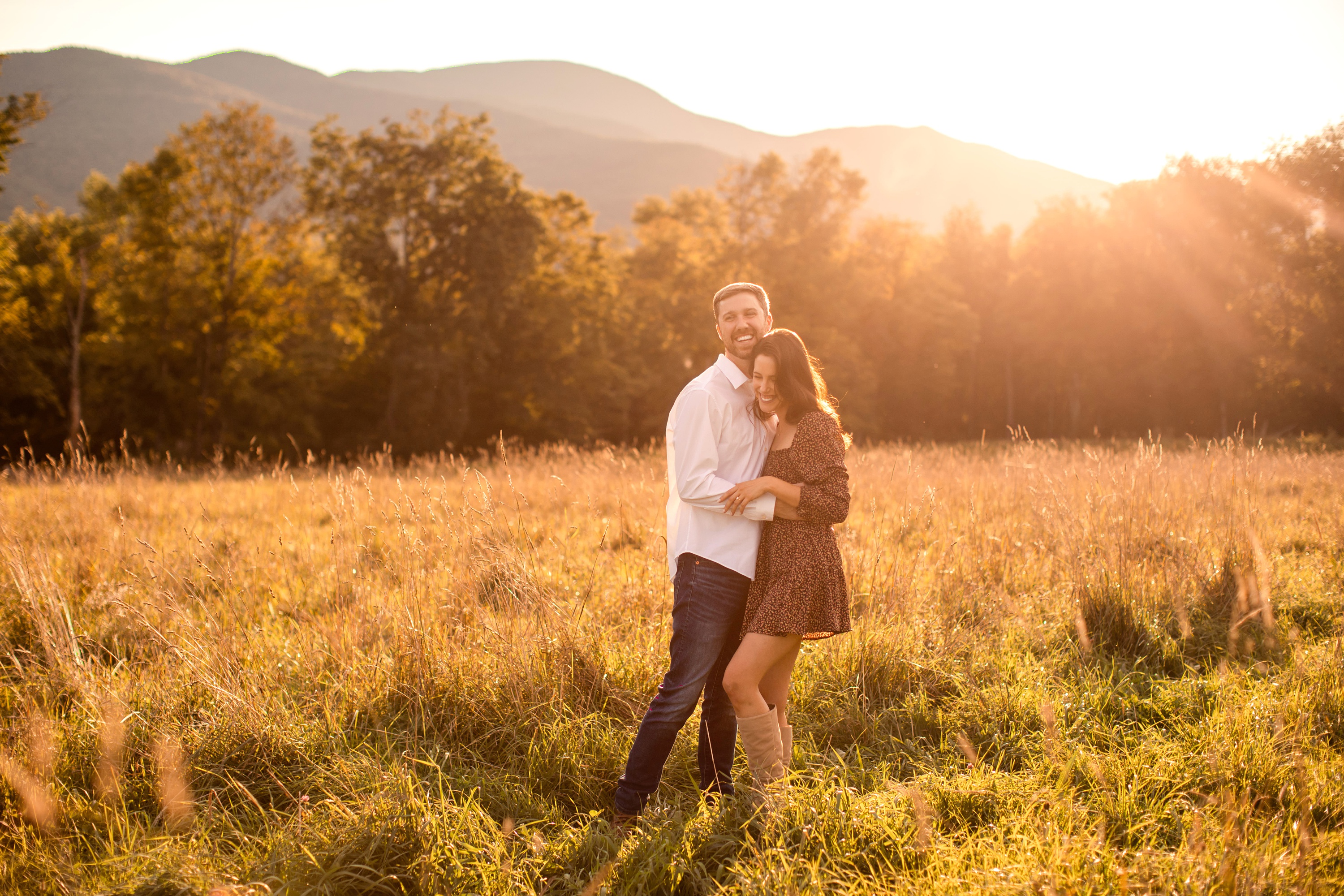 Paige + Andrew | Laid back Couples Session in the Vermont Mountains ...