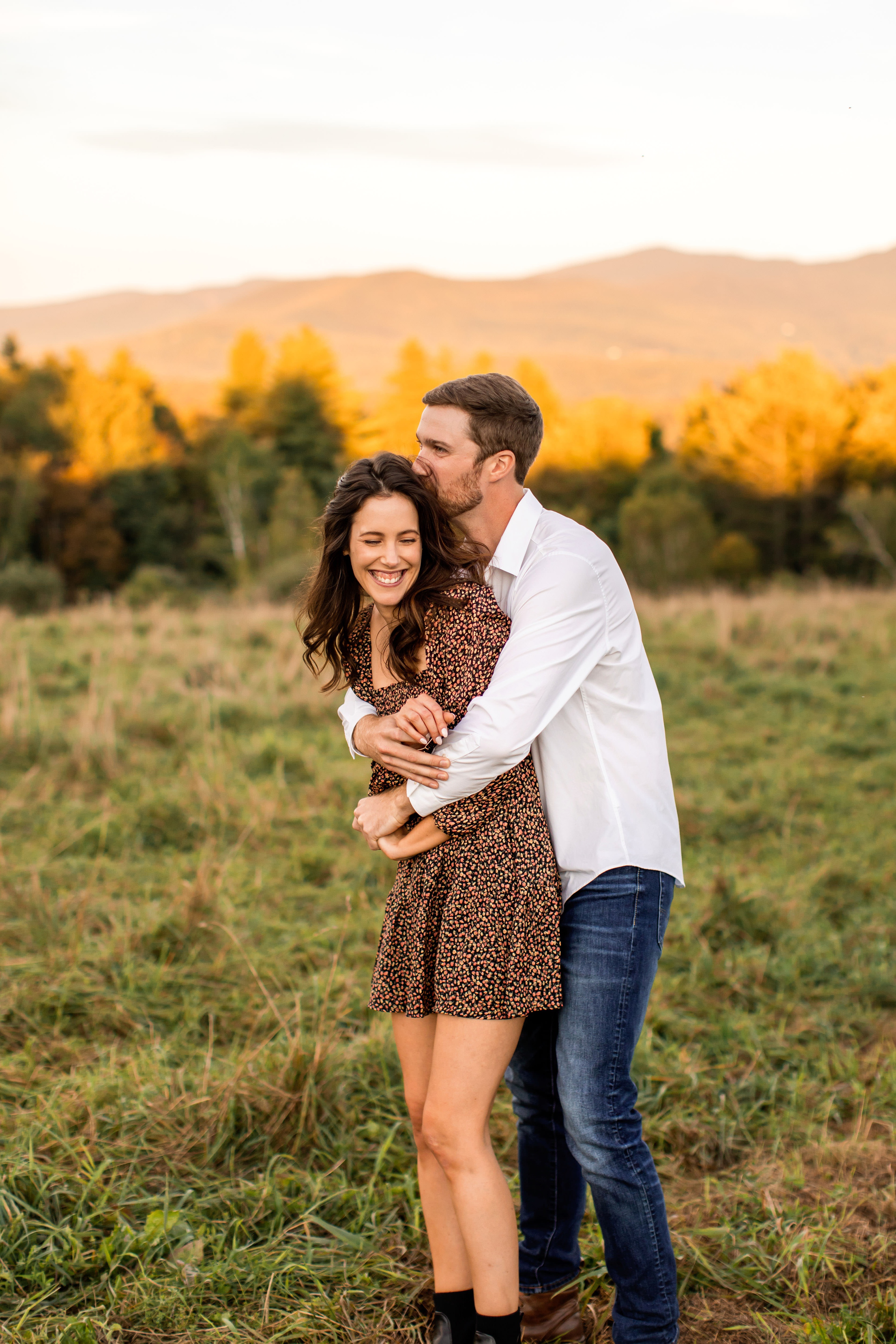 Paige + Andrew | Laid back Couples Session in the Vermont Mountains ...