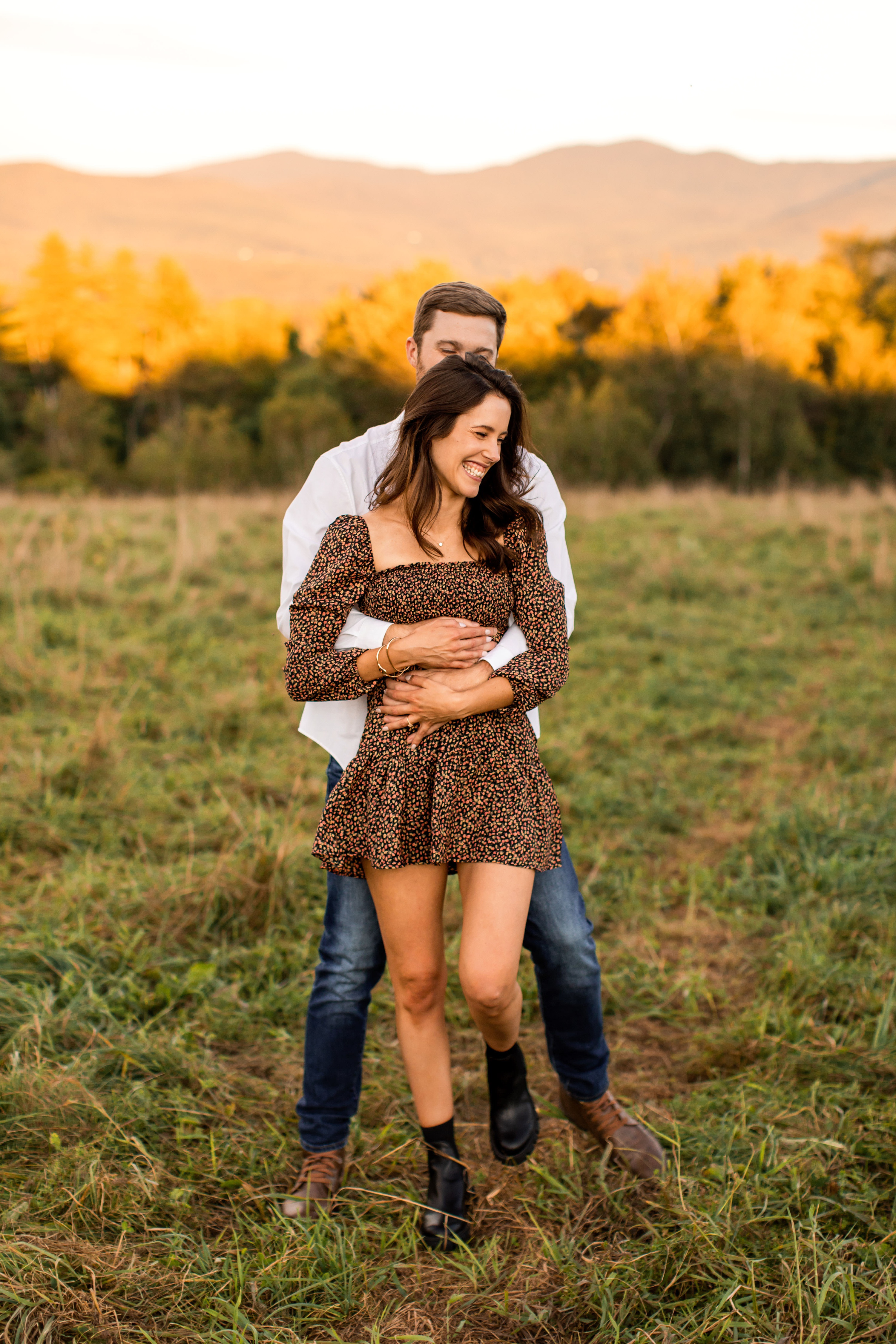 Paige + Andrew | Laid back Couples Session in the Vermont Mountains ...